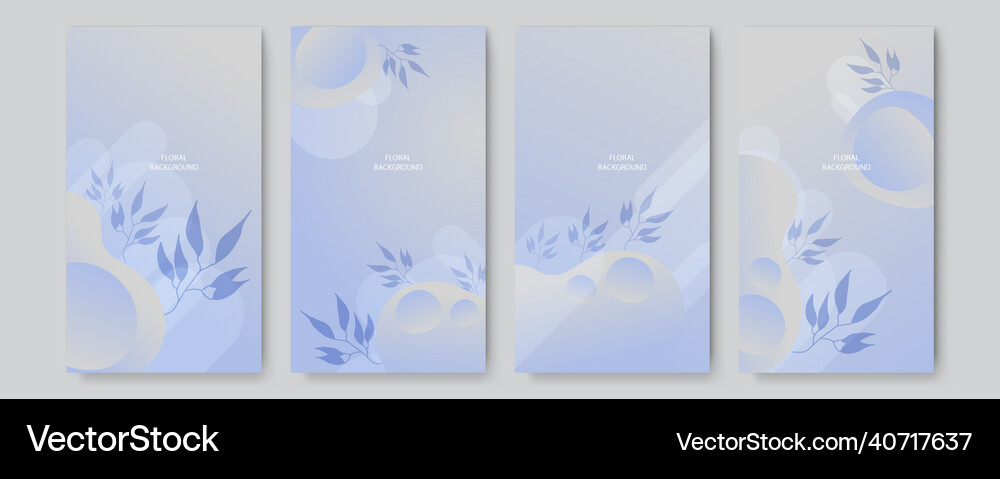 Trendy abstract post story art templates Vector Image