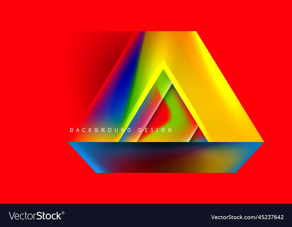 Abstract background with overlapping triangles Vector Image