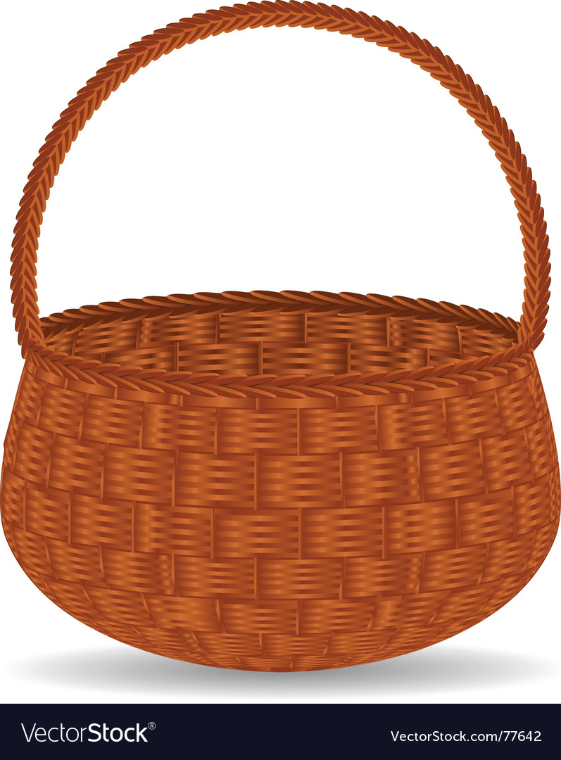 Basket Royalty Free Vector Image - VectorStock