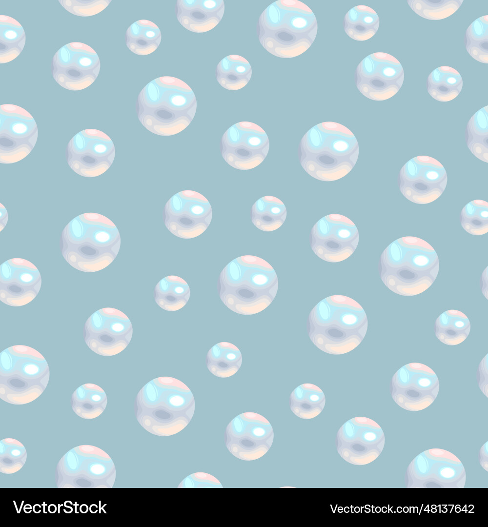 Blue and pink pearls seamless background Vector Image