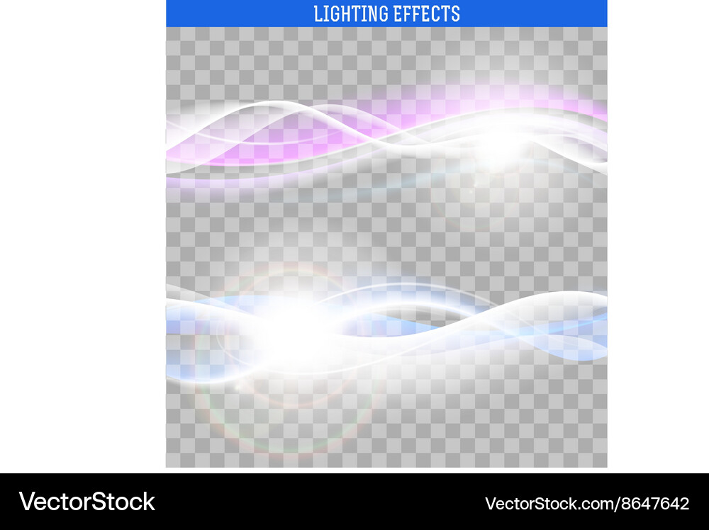 Bright abstract waves the effect of the wave Vector Image