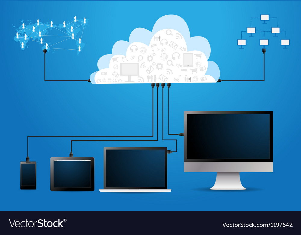 Computer computing networks Connection Royalty Free Vector Computer computing networks Connection Royalty Free Vector