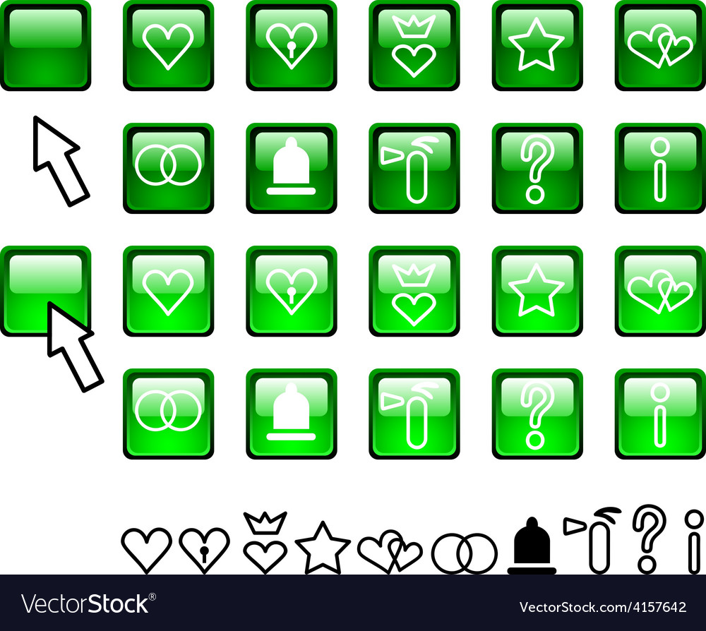 Set of icons Royalty Free Vector Image - VectorStock