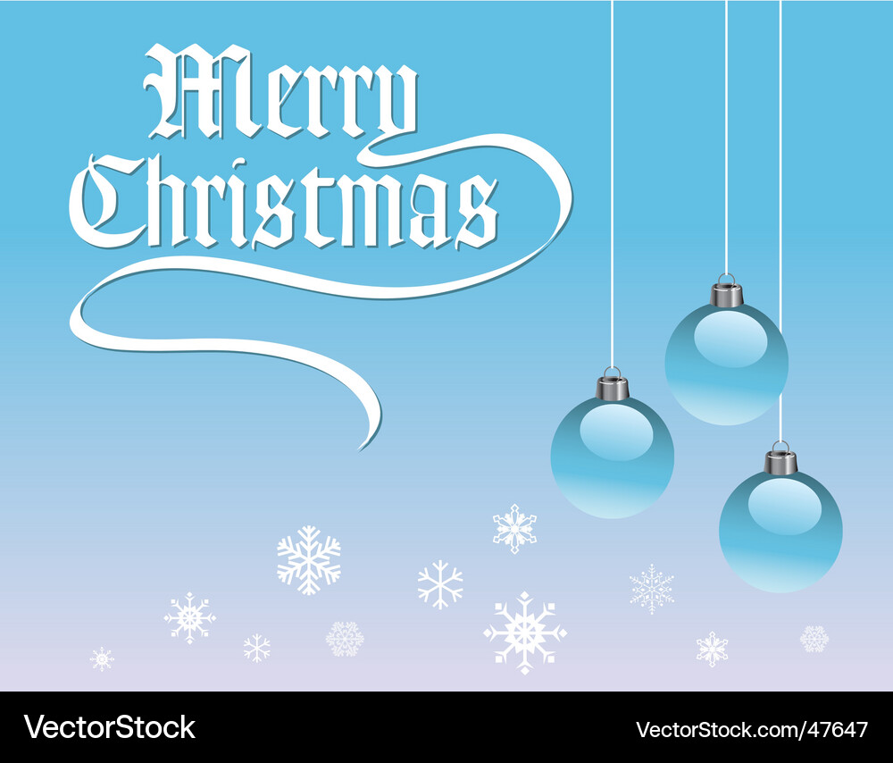 A christmas background in blue color Royalty Free Vector