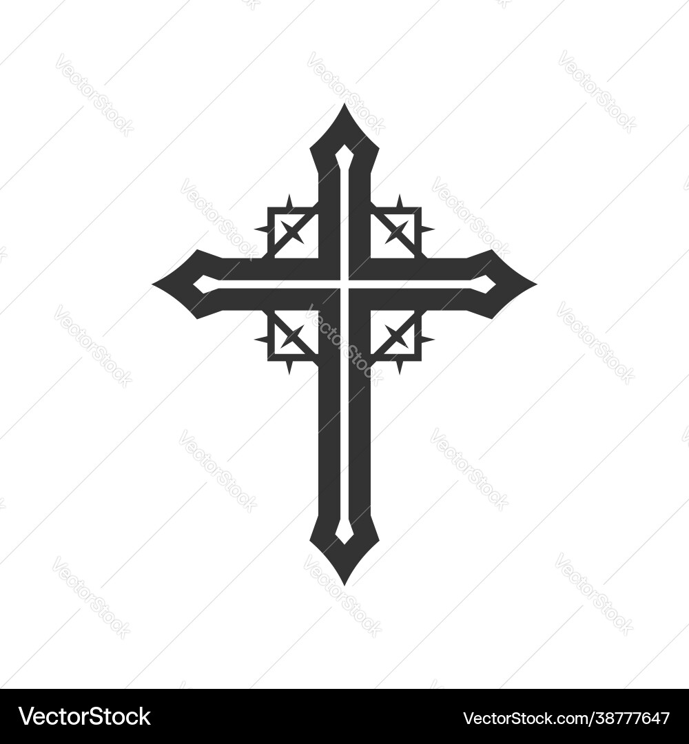 Cross lord jesus christ Royalty Free Vector Image