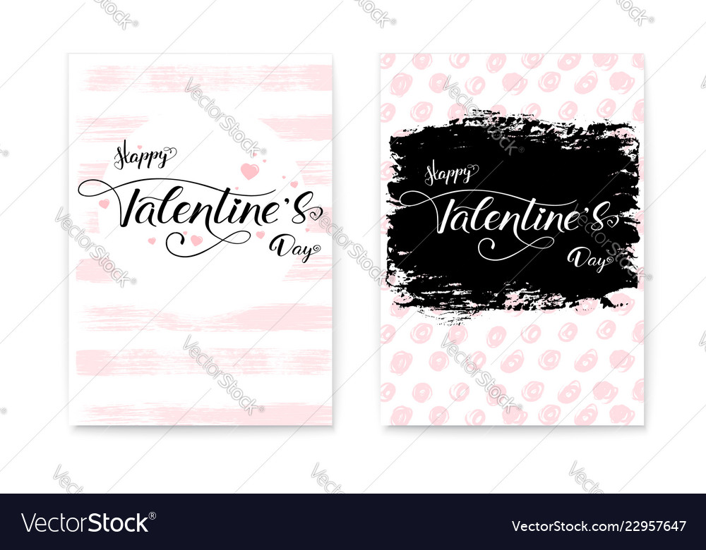Happy valentines day set collection modern Vector Image