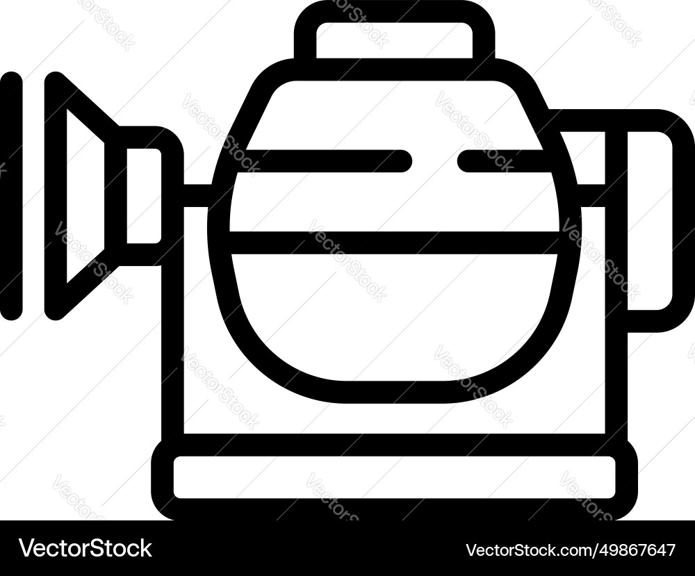 Tool cement mixer icon outline beton Royalty Free Vector