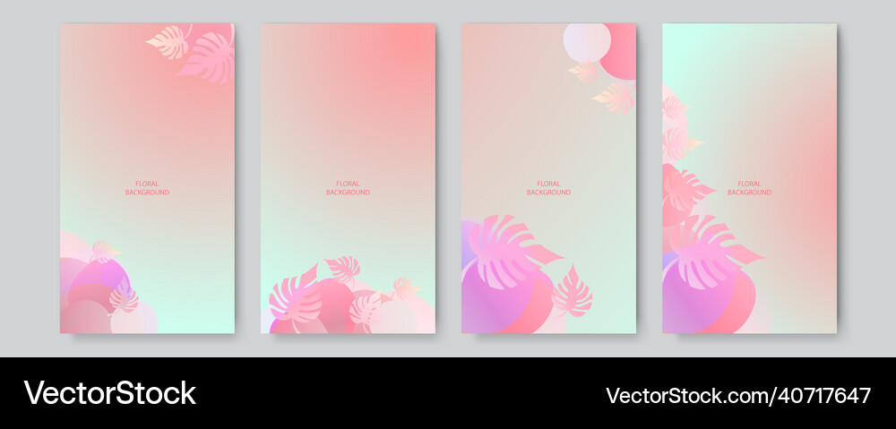 Trendy abstract post story art templates Vector Image