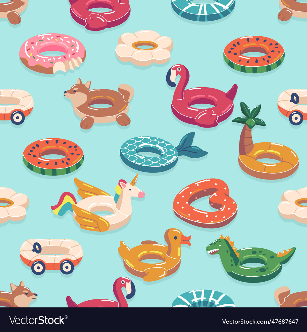 Vibrant and dynamic seamless pattern featuring Vector Image