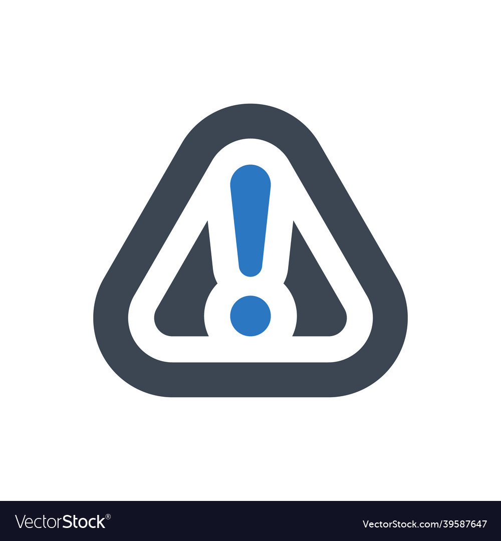 Warning icon Royalty Free Vector Image - VectorStock