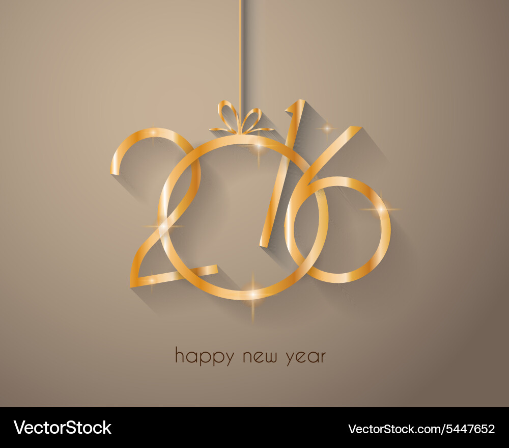 2016 new year and happy christmas background Vector Image