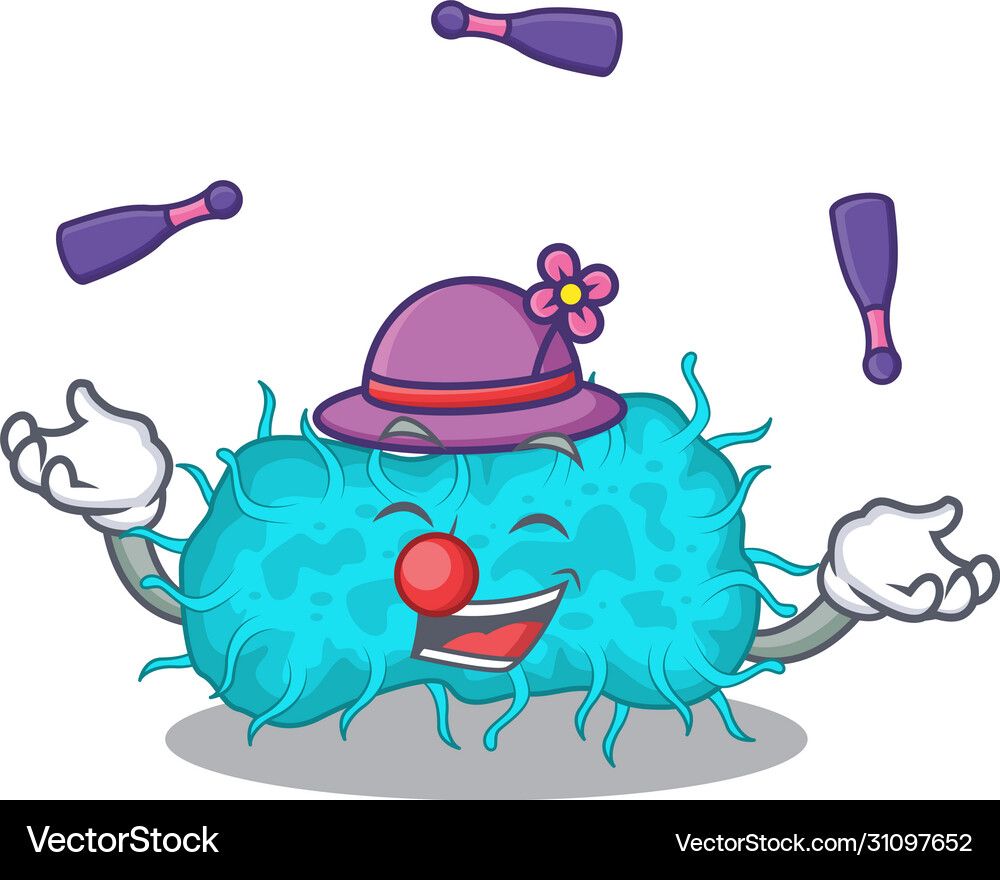 An attractive bacteria prokaryote cartoon design Vector Image