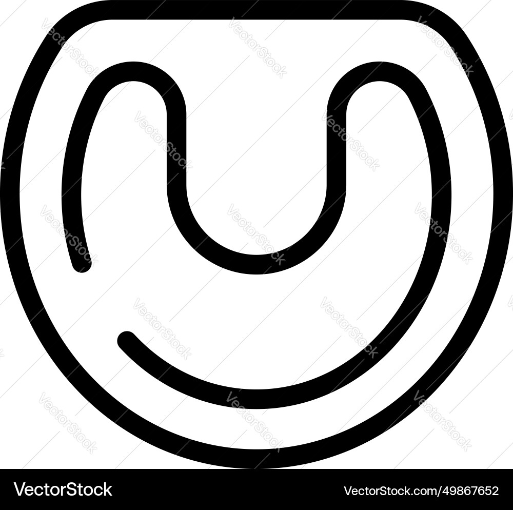 Ankle foot support icon outline orthopedic Vector Image