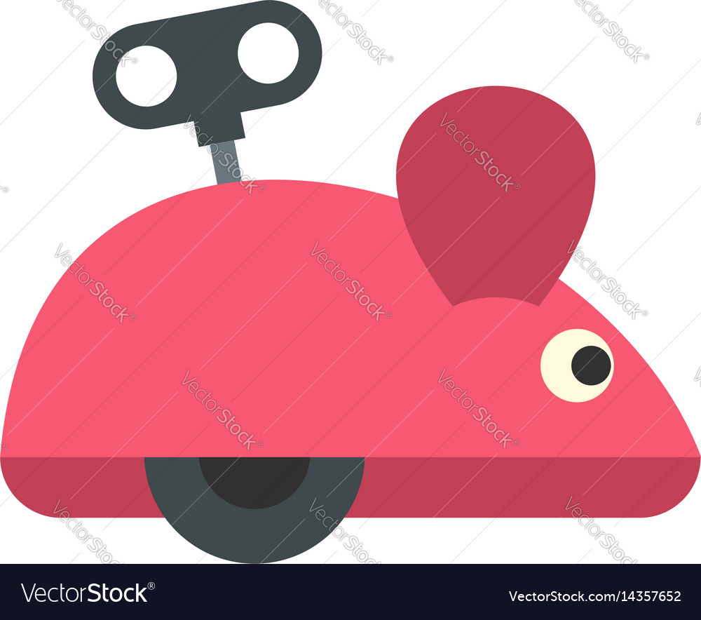 Clockwork mouse icon isolated Royalty Free Vector Image
