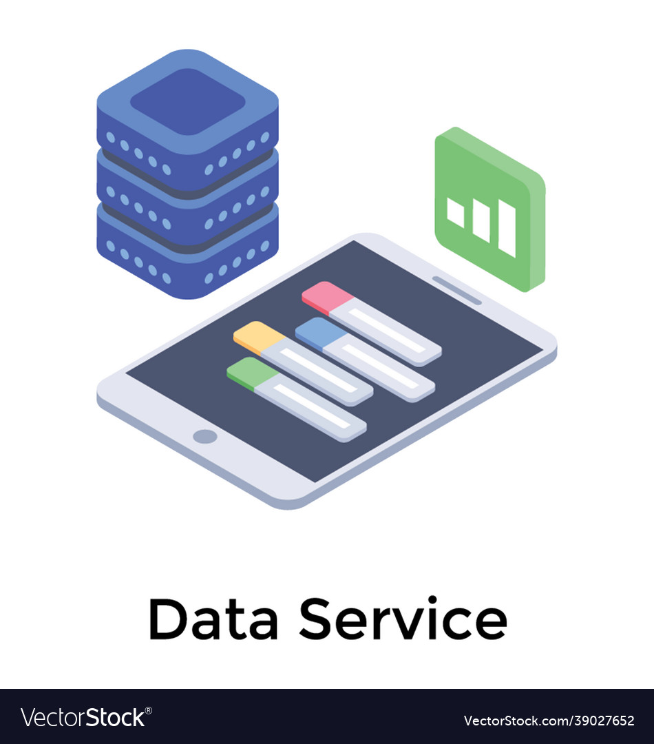 Data services Royalty Free Vector Image - VectorStock