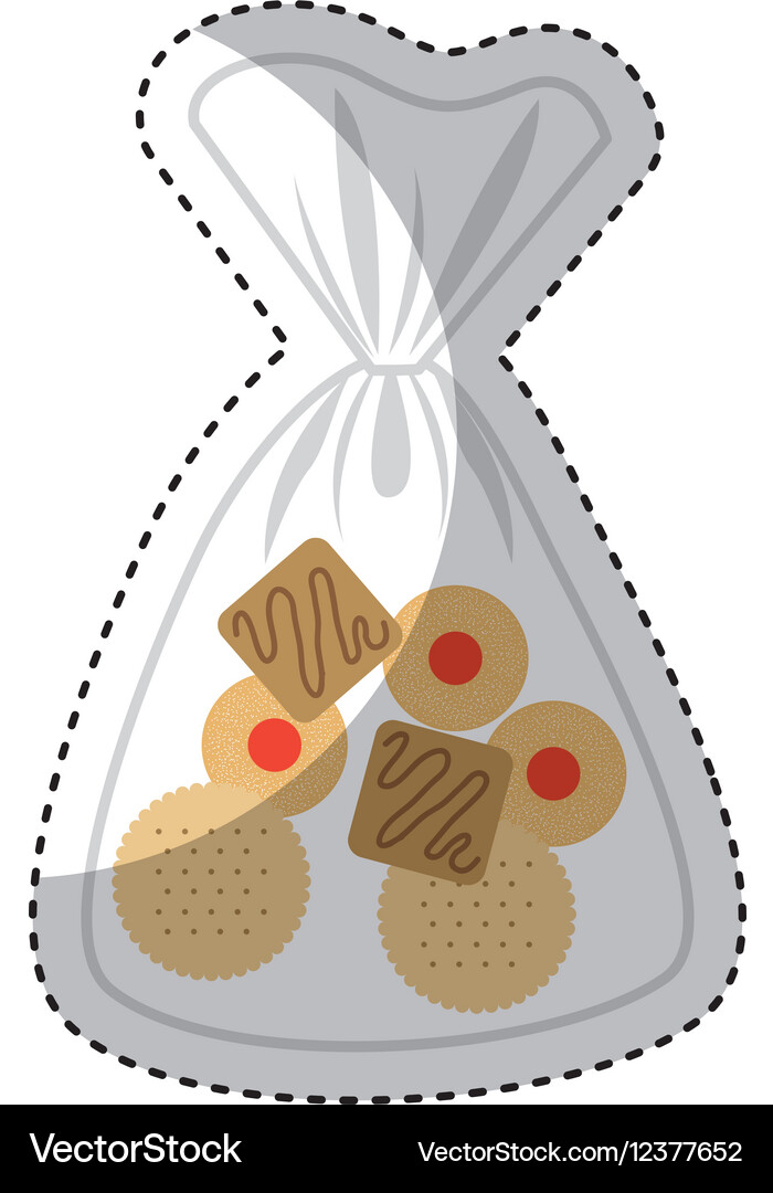 Delicious sweet cookies icon Royalty Free Vector Image