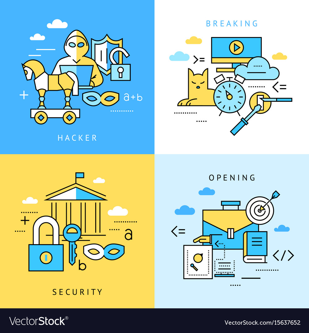 Digital blue internet security data Royalty Free Vector