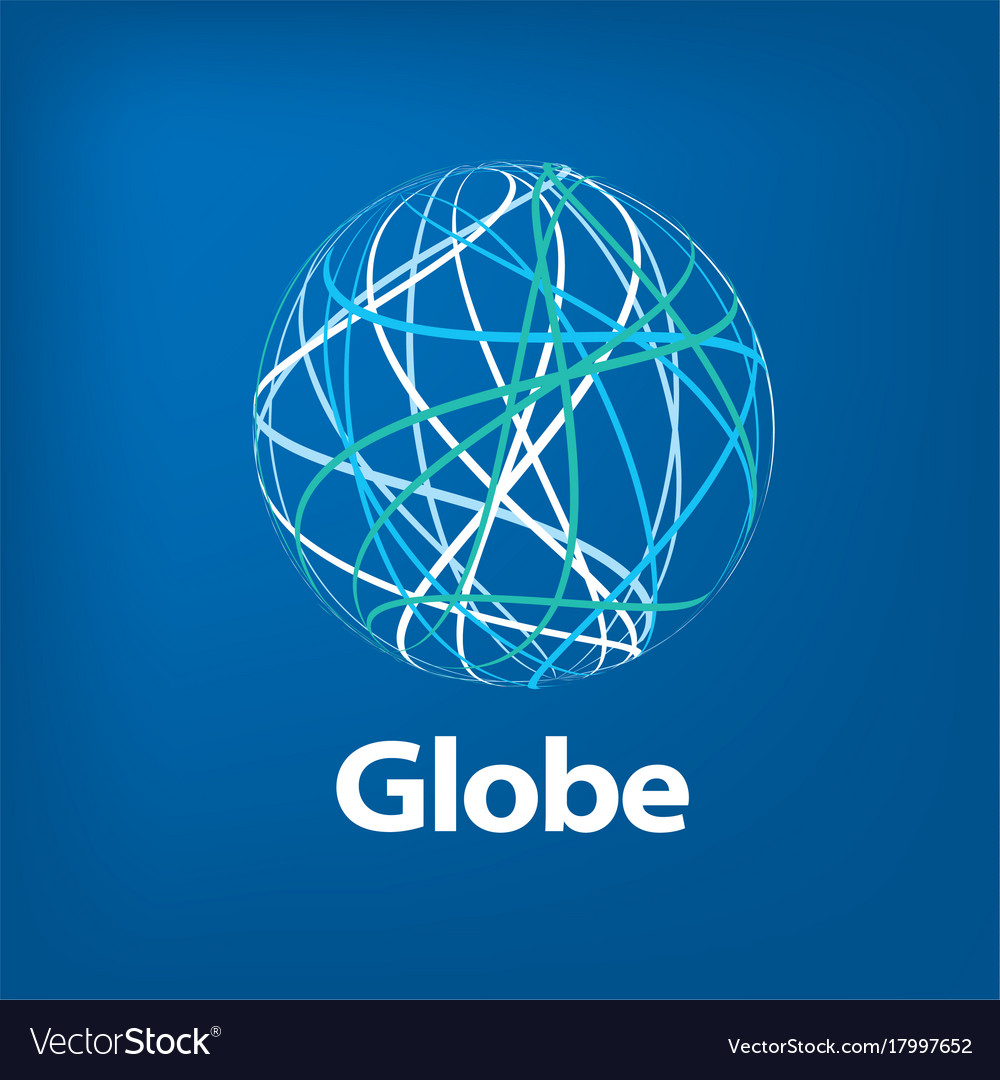 Logo globe Royalty Free Vector Image - VectorStock