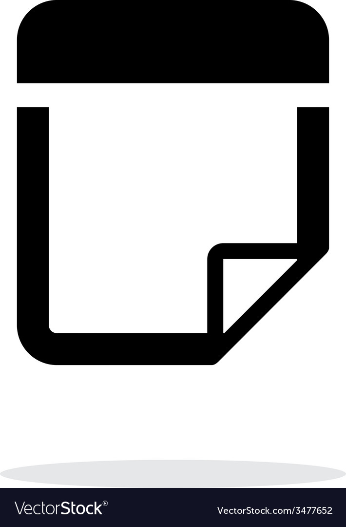 Note icon on white background Royalty Free Vector Image