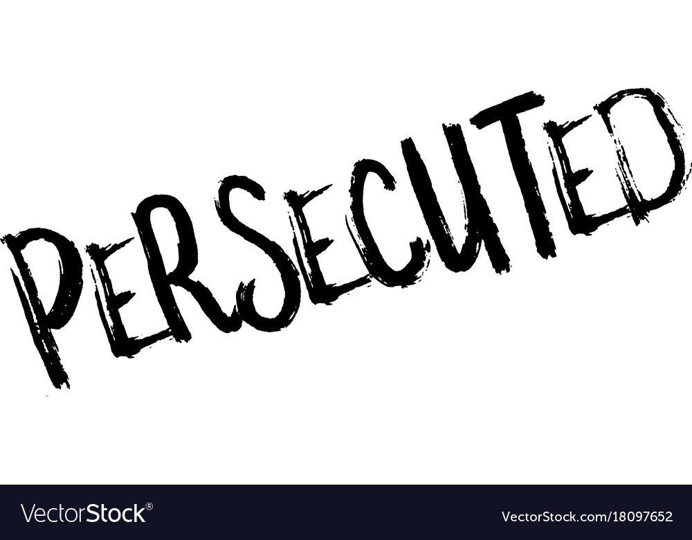 Persecuted rubber stamp Royalty Free Vector Image
