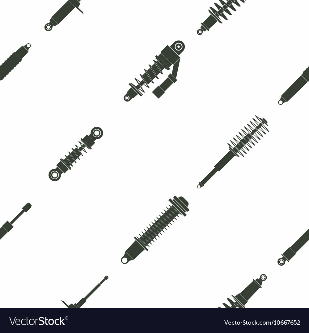 Seamless pattern with shock absorber Royalty Free Vector