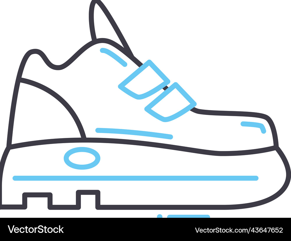 Shoes line icon outline symbol Royalty Free Vector Image