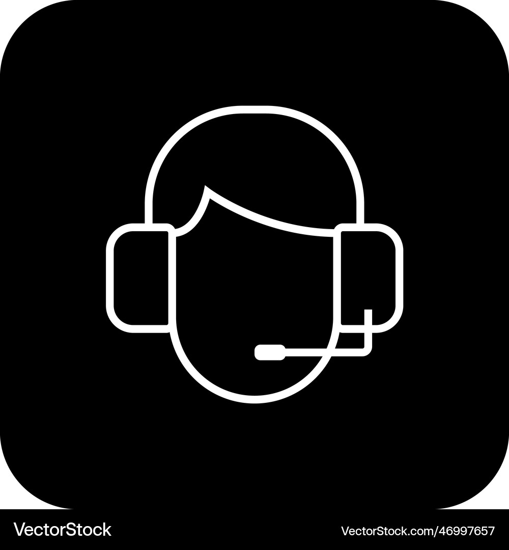 Customer service business and office icon Vector Image