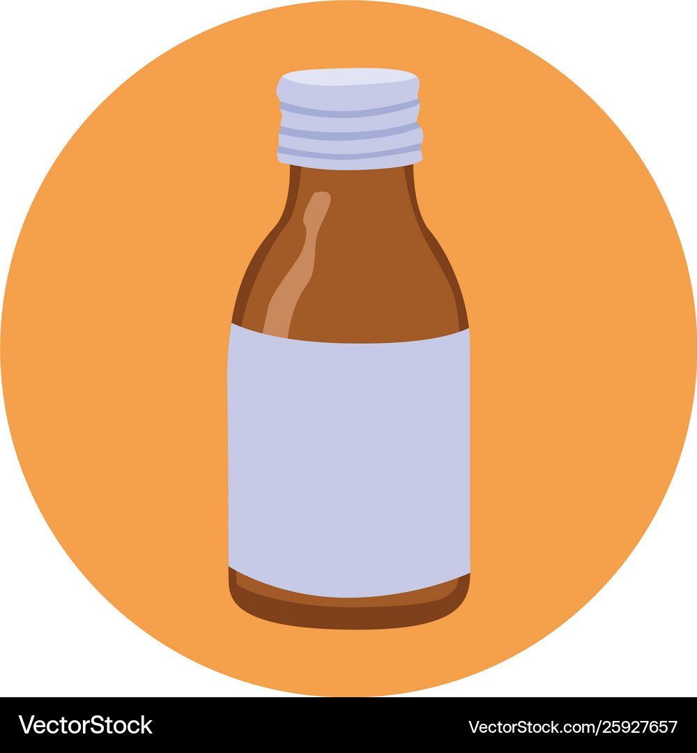 Flat-icon-medicine-medical-syrup Royalty Free Vector Image
