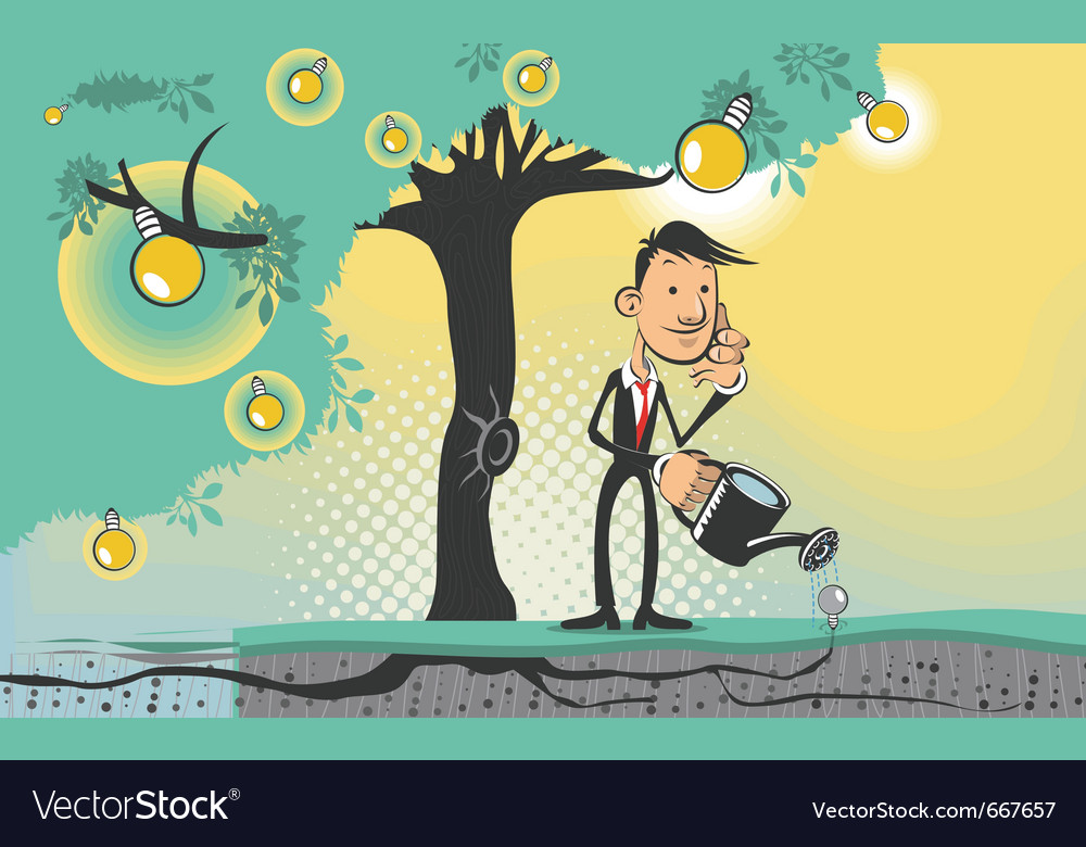 Idea tree Royalty Free Vector Image - VectorStock