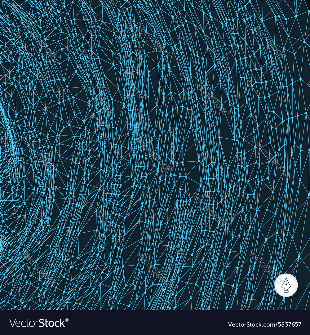 Network abstract background 3d technology Vector Image