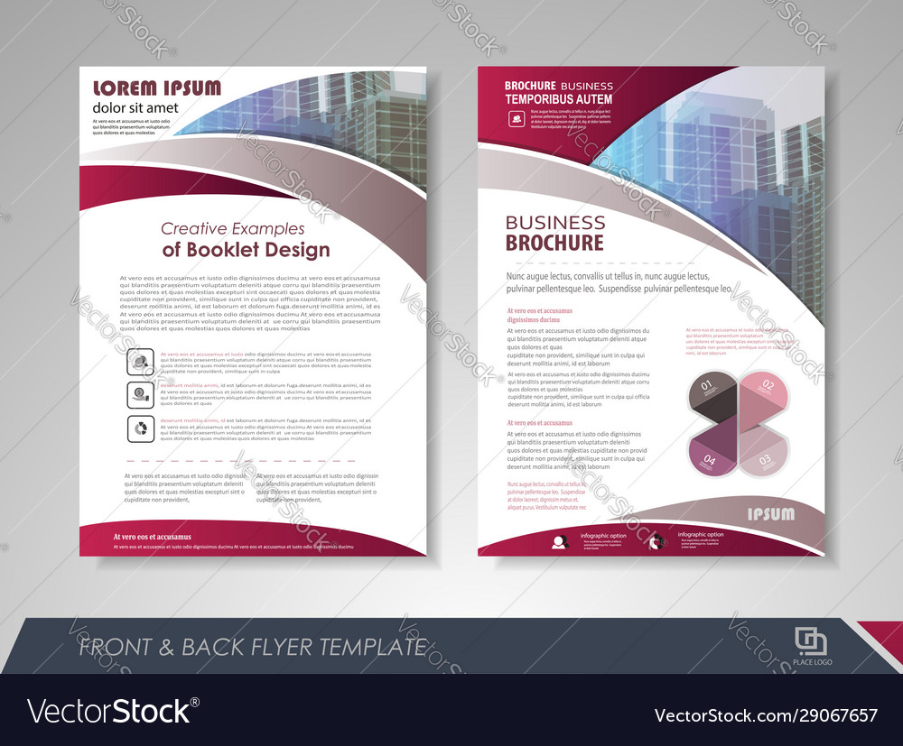 Presentation flyer design Royalty Free Vector Image