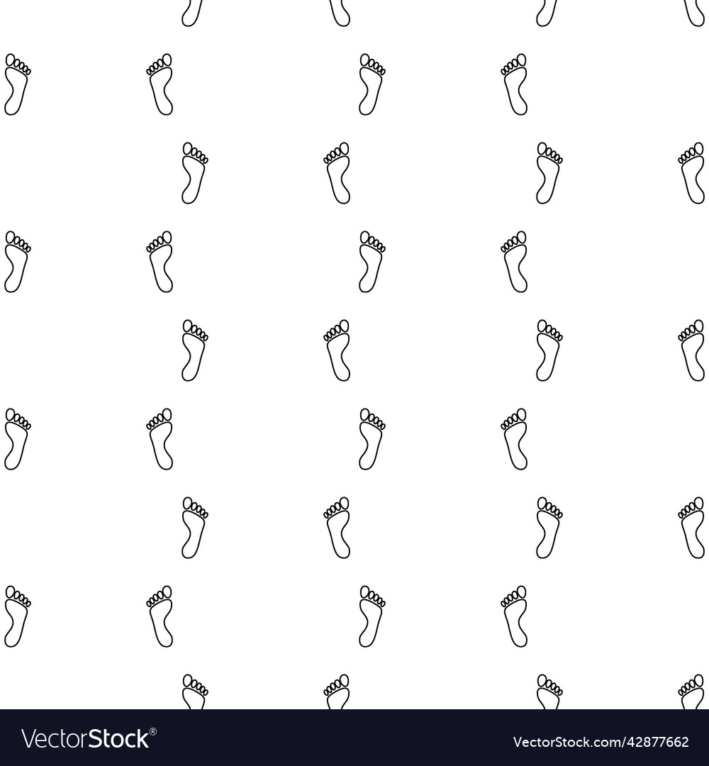 Abstract foot pattern Royalty Free Vector Image