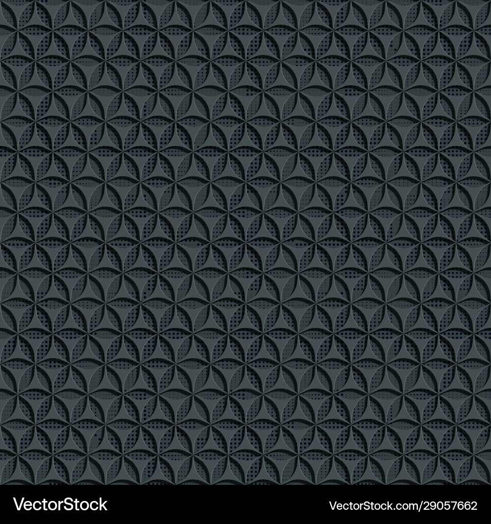 Abstract seamless background pattern 3d gray Vector Image