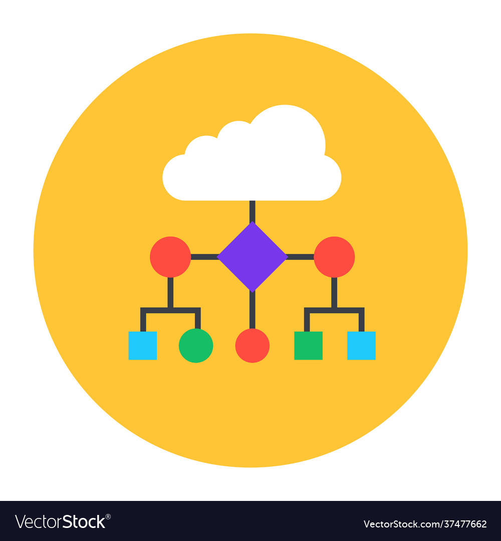 Cloud architecture Royalty Free Vector Image - VectorStock