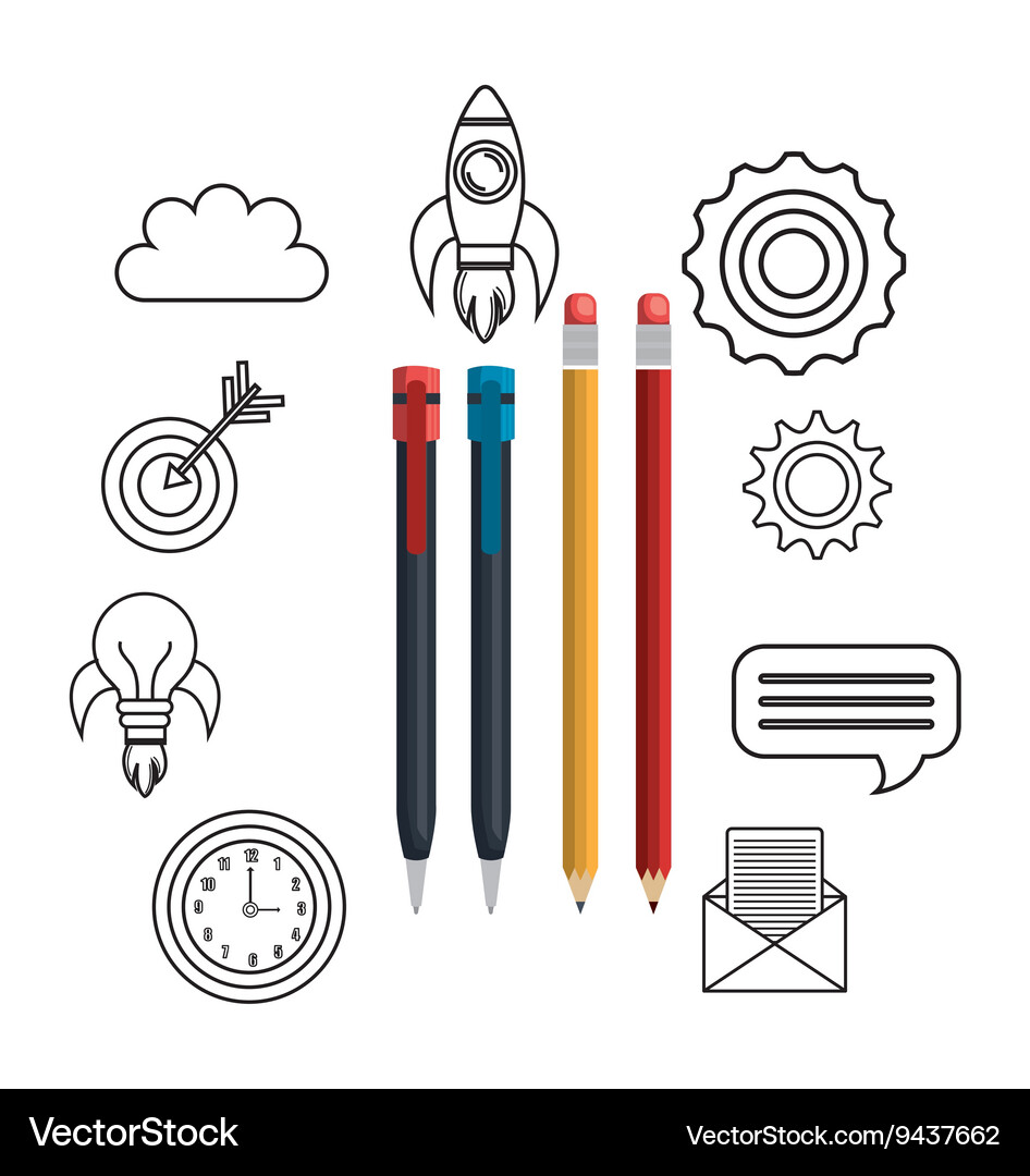 Educational elements isolated icon design Vector Image