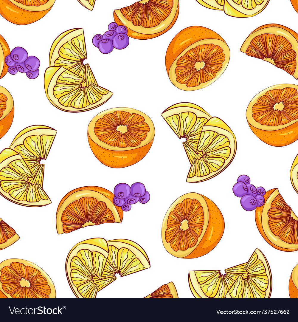 Seamless pattern lemon orange Royalty Free Vector Image Seamless pattern lemon orange Royalty Free Vector Image