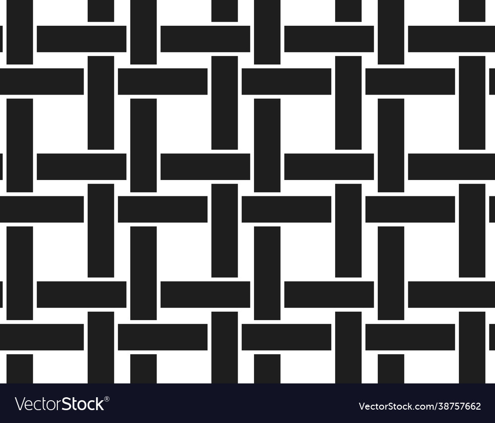 Seamless weaving pattern linear background Vector Image