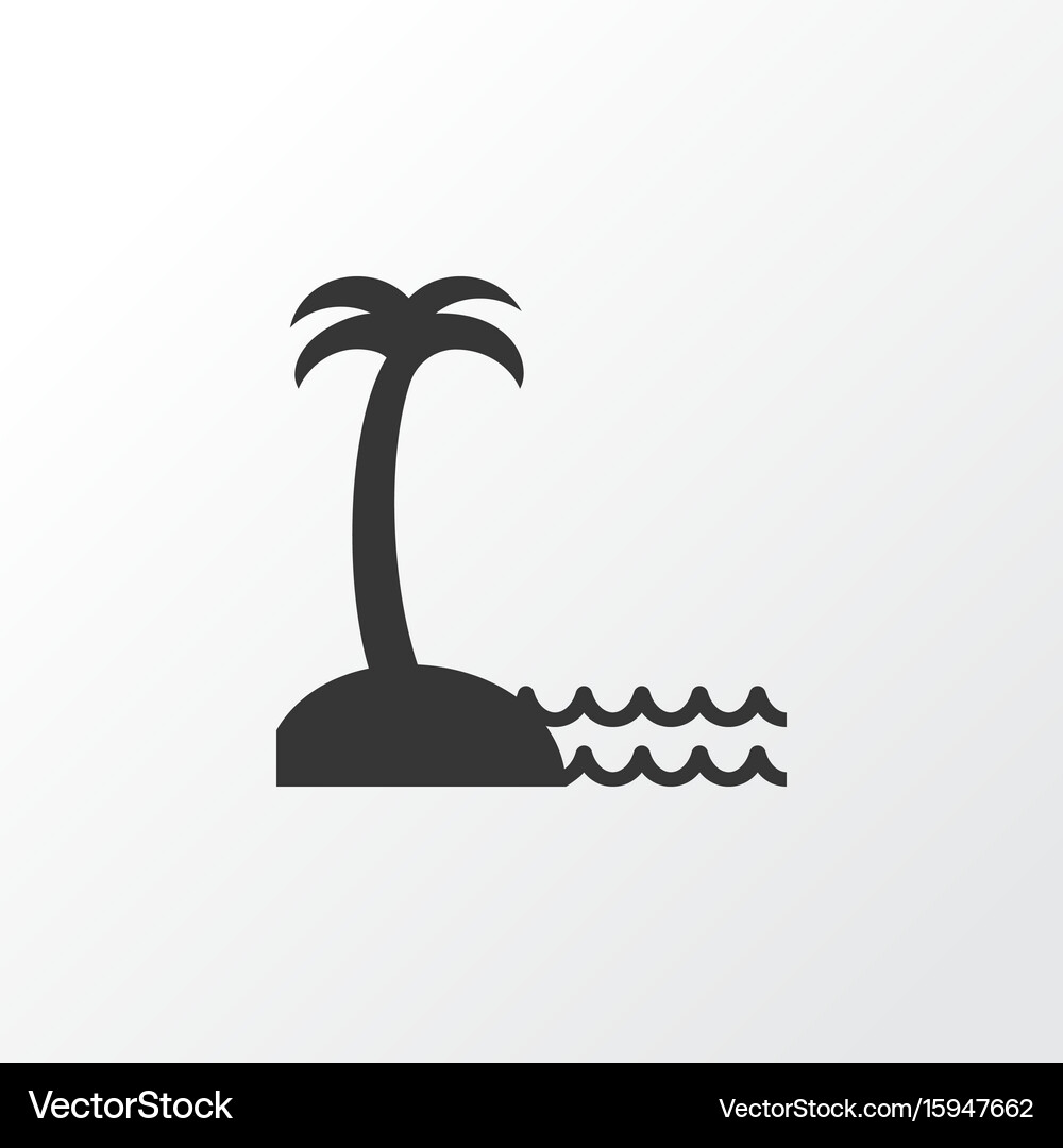 Seaside place icon symbol premium quality Vector Image