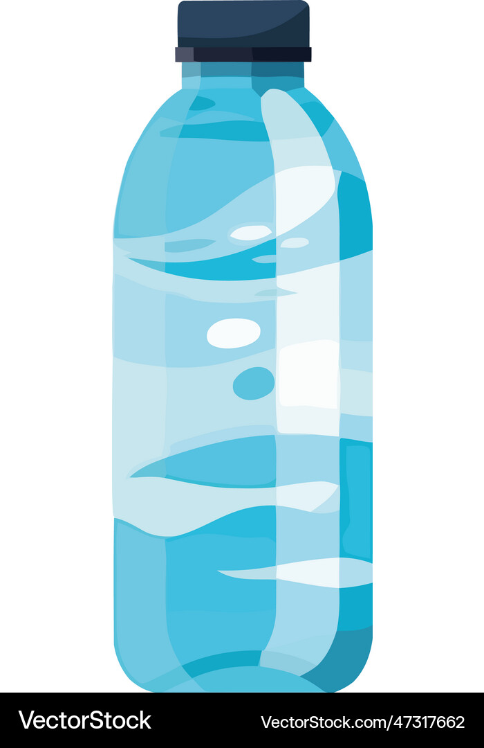 Transparent plastic bottle with purified water Vector Image