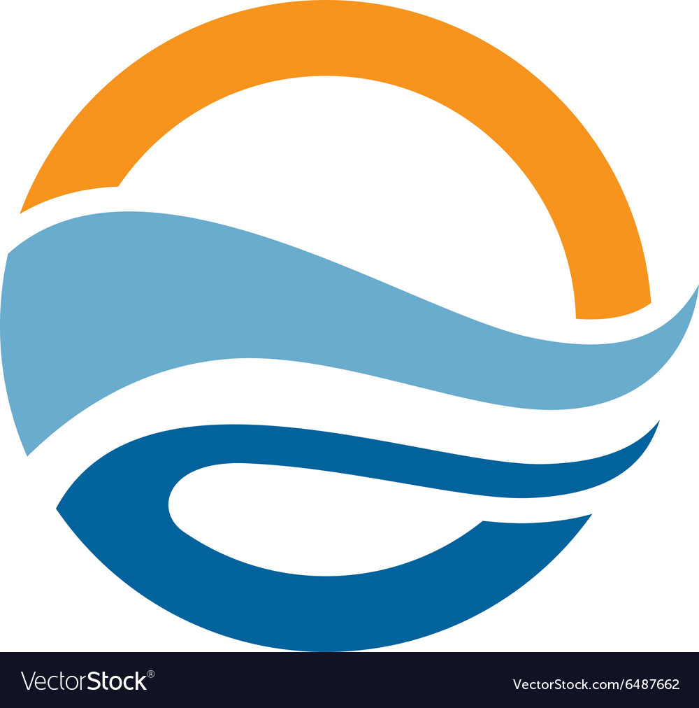 Wave logo Royalty Free Vector Image - VectorStock