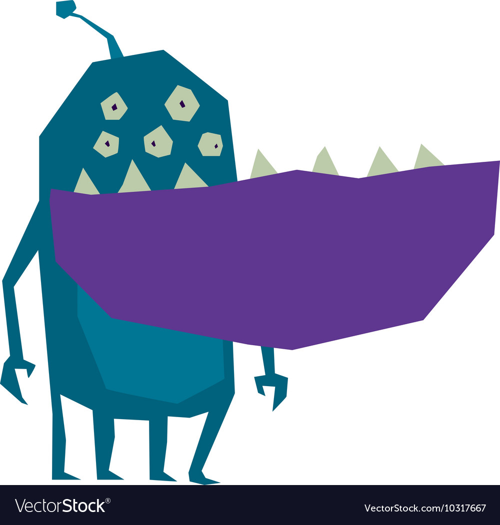 Alien monster Royalty Free Vector Image - VectorStock