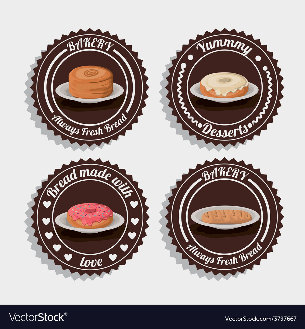 Bakery design Royalty Free Vector Image - VectorStock