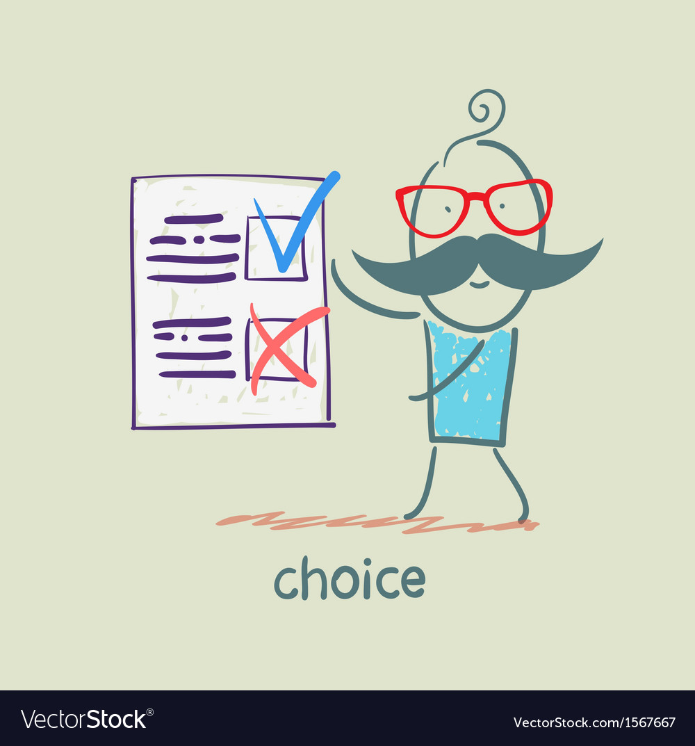 Choice Royalty Free Vector Image - VectorStock