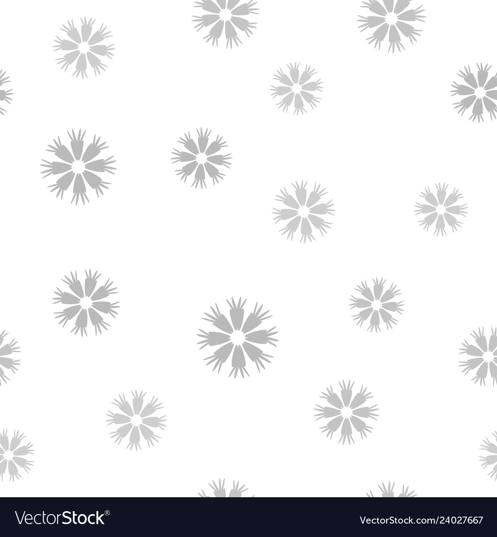 Gray flower pattern seamless Royalty Free Vector Image
