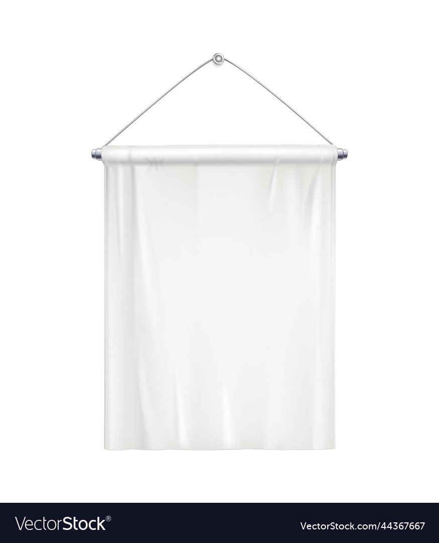 Realistic pennant Royalty Free Vector Image - VectorStock