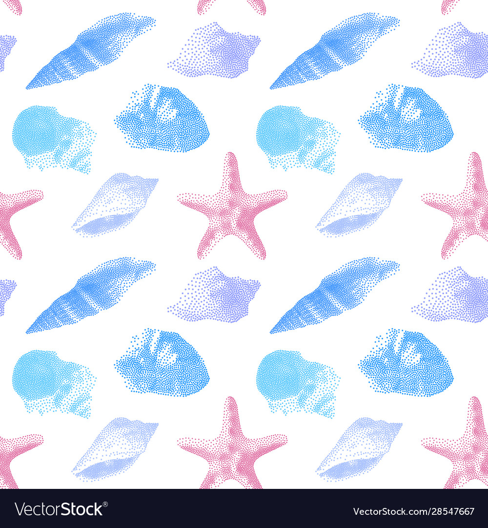 Seamless endless pattern with print colorful Vector Image