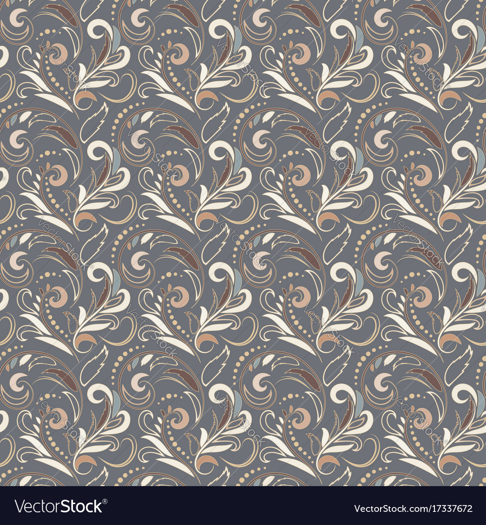 Baroque seamless pattern Royalty Free Vector Image