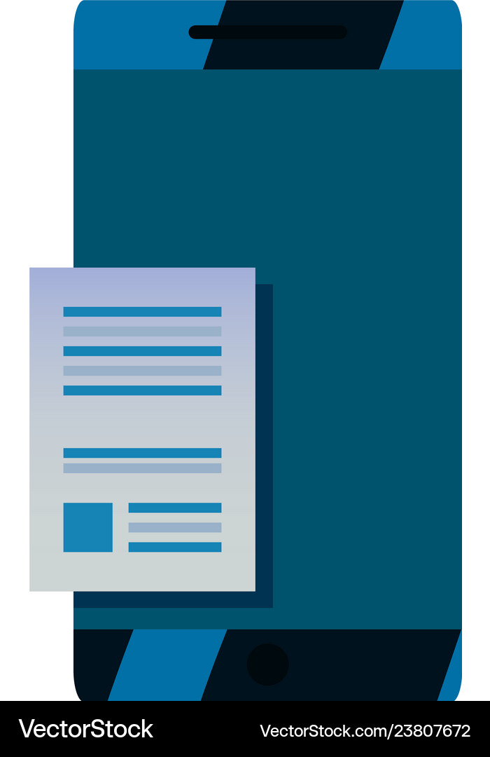 Cellphone contract copyright of intellectual Vector Image