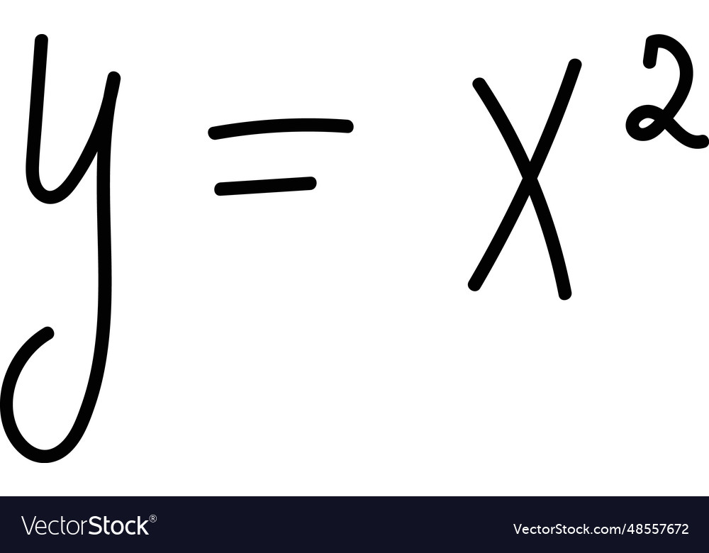 Drawn math formula Royalty Free Vector Image - VectorStock