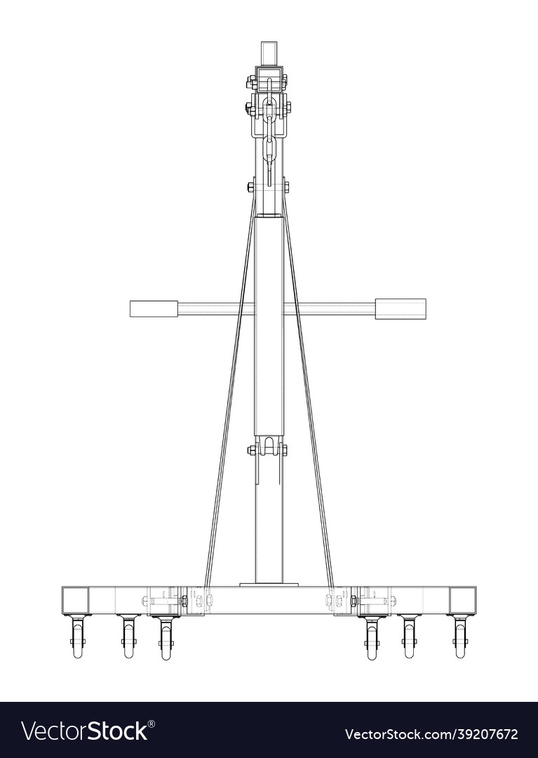 Engine hoist Royalty Free Vector Image - VectorStock